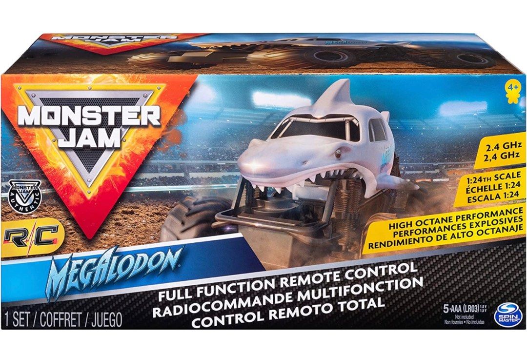 Monster Jam, Official Grave Digger Megalodon Monster Mutt El Toro ...