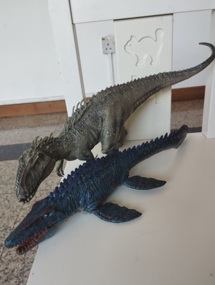 Mosasaurs and Indominus rex solid figures, Hobbies & Toys, Toys & Games on Carousell