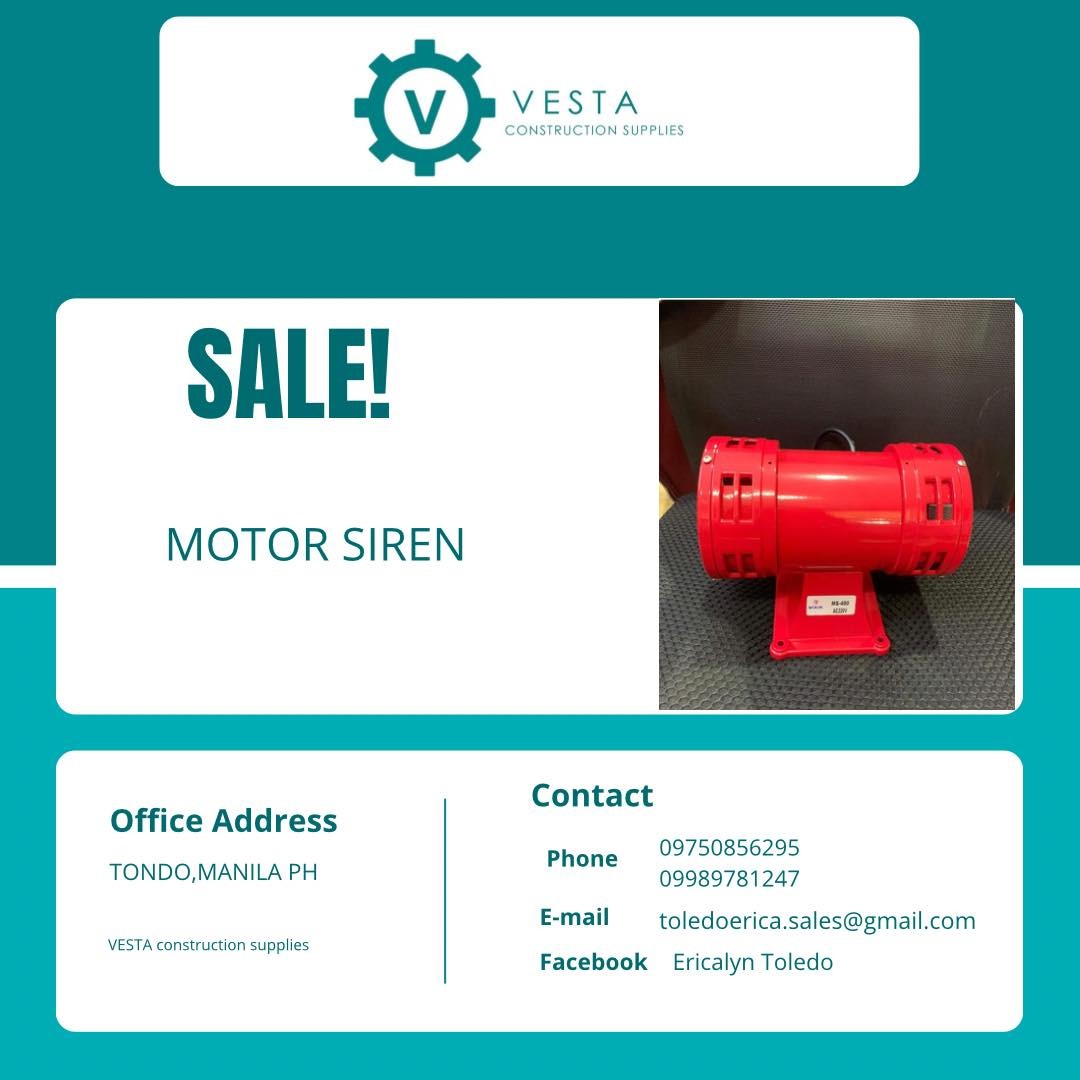 MOTOR SIREN, Commercial & Industrial, Construction & Building Materials ...