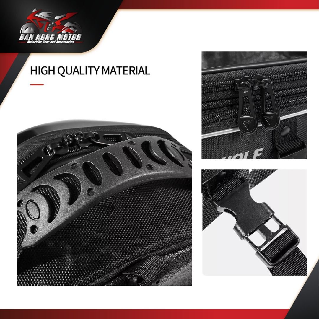Motowolf Motorcycle Storage Backpack Tail Bag Helmet Seat Bag ...