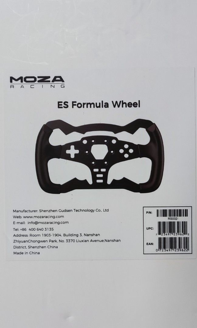 MOZA ES Formula Wheel, Video Gaming, Gaming Accessories, Controllers on ...