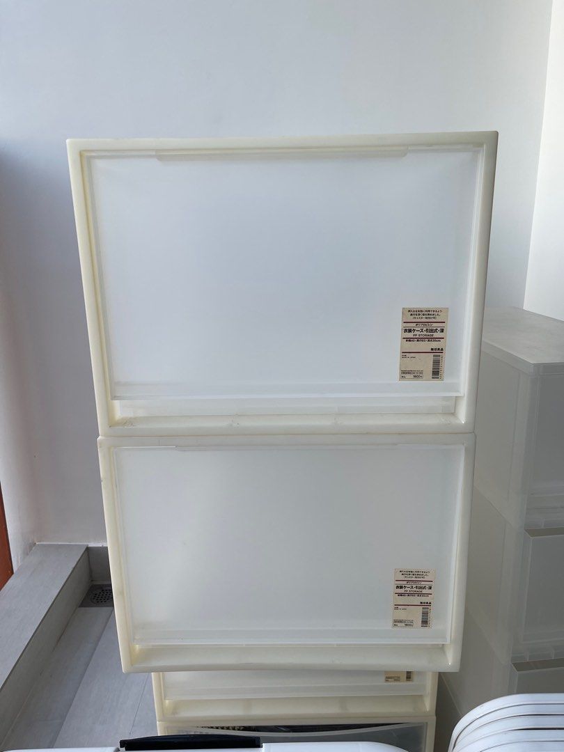 Muji storage drawers, Furniture & Home Living, Home Improvement ...