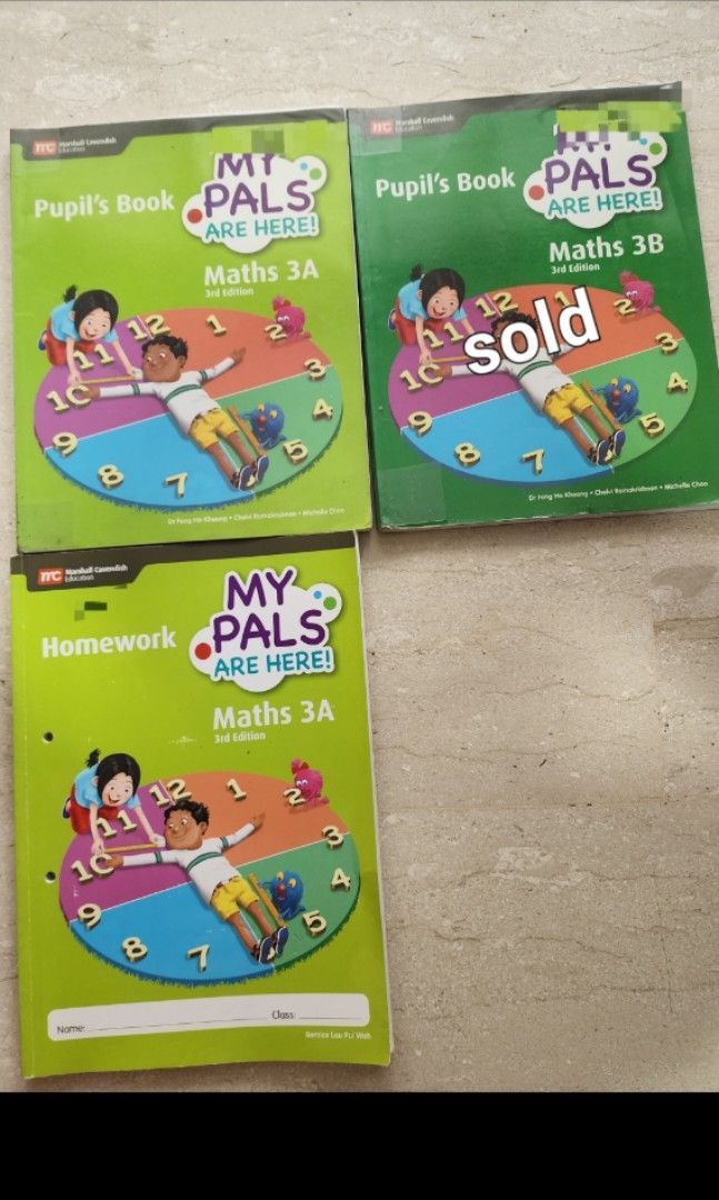 My Pals are Here Math Mathematics P3 3A Textbook Pupil's book Homework ...