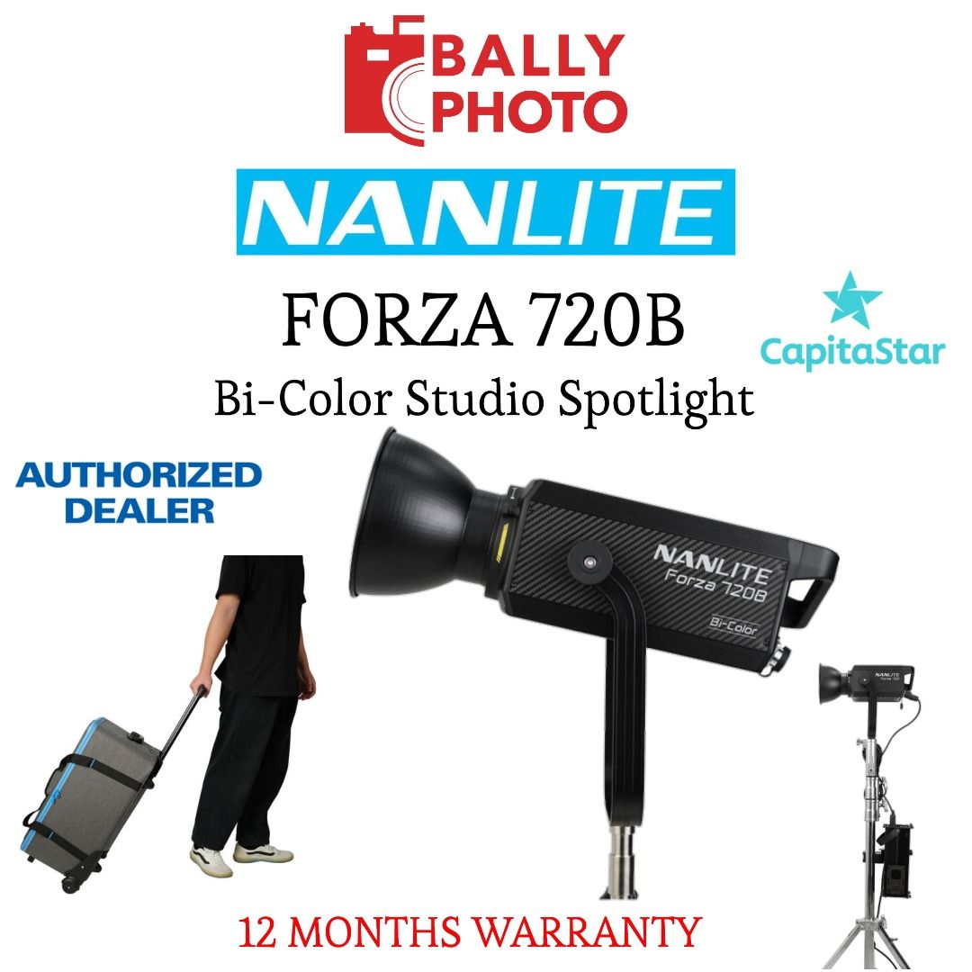 Nanlite Forza 720B Bi-Color LED Monolight with Rolling Case ...