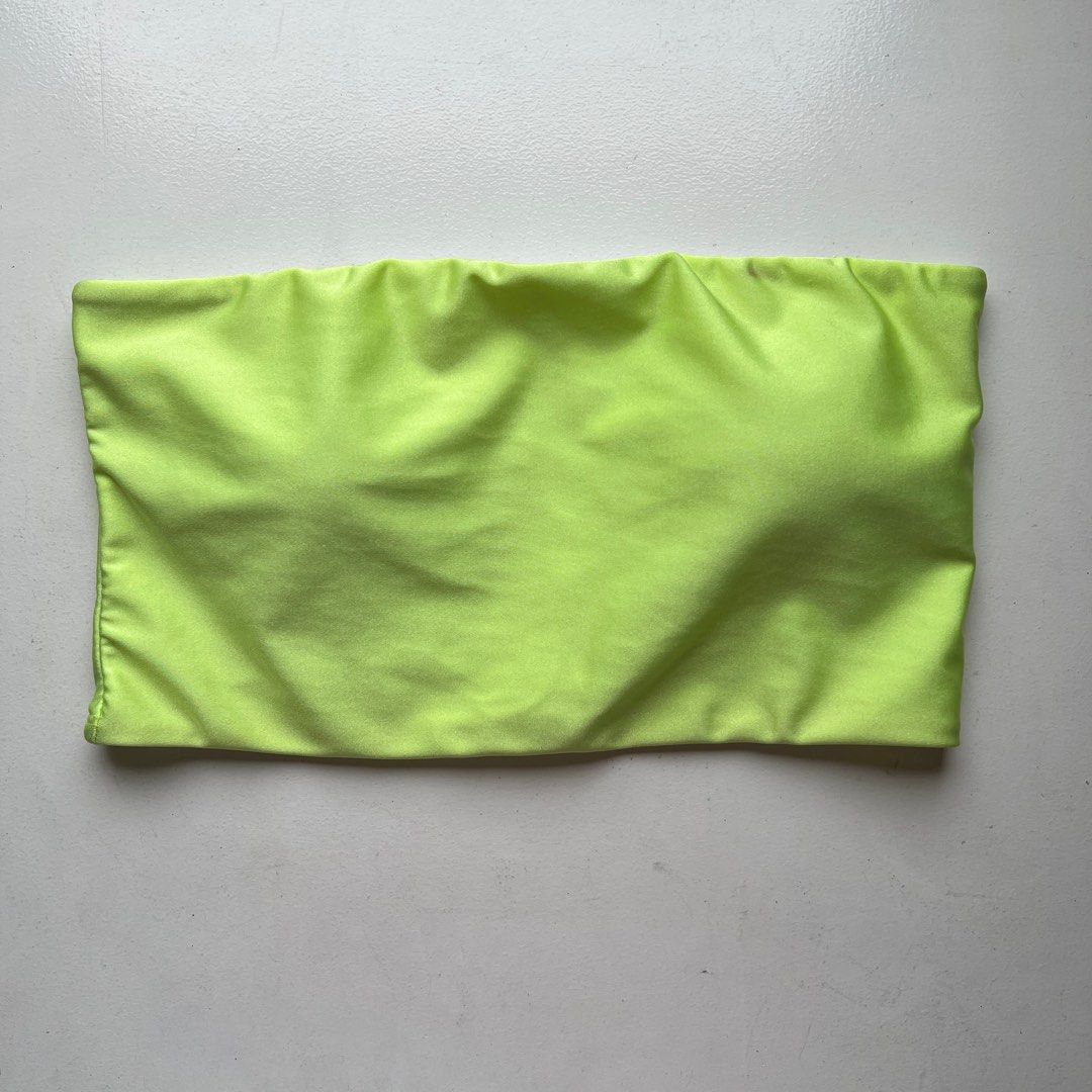Neon Green Tube Top on Carousell