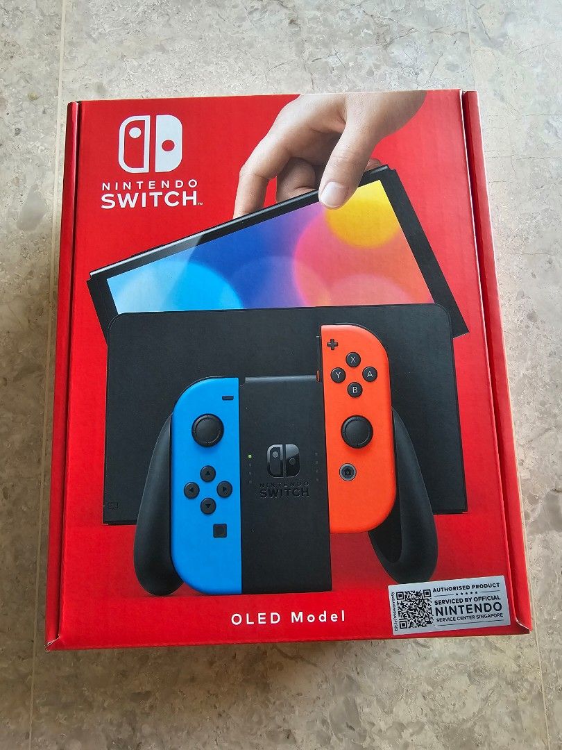 Nintendo Switch OLED (Neon), Video Gaming, Video Game Consoles ...