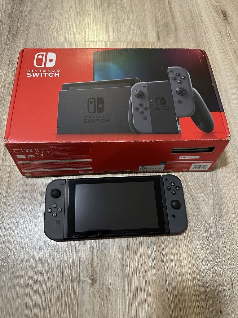 Nintendo Switch V2 Modded Jailbreak Gray Console with Dual Boot 128GB ...