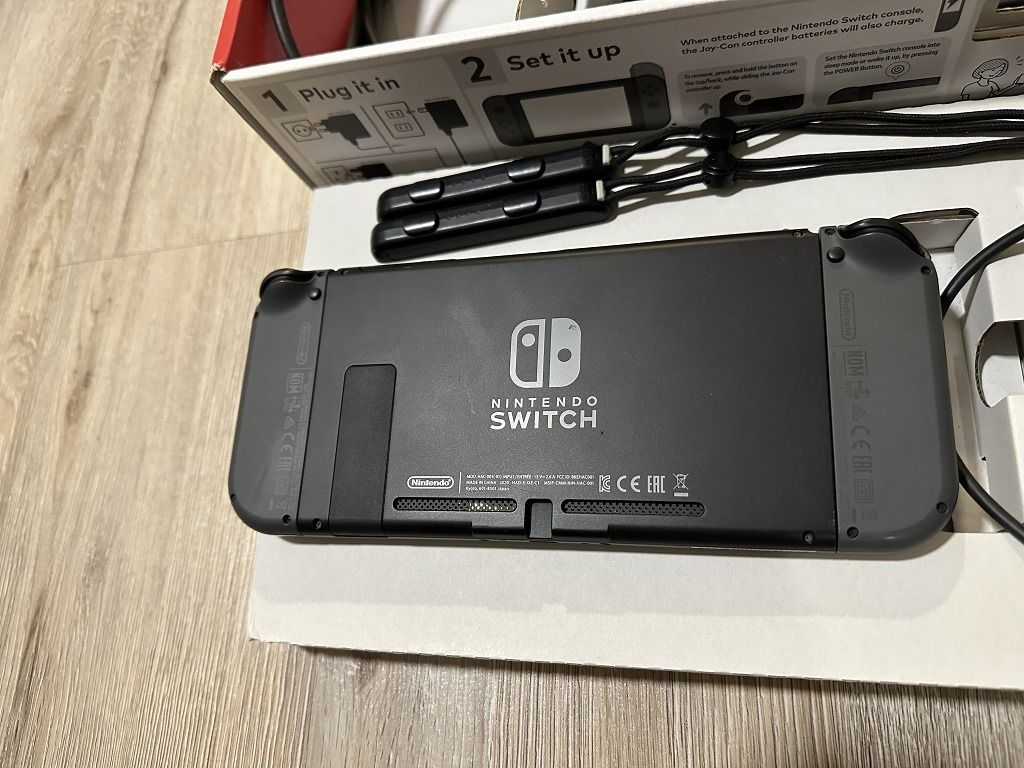Nintendo Switch V2 Modded Jailbreak Gray Console with Dual Boot 128GB ...