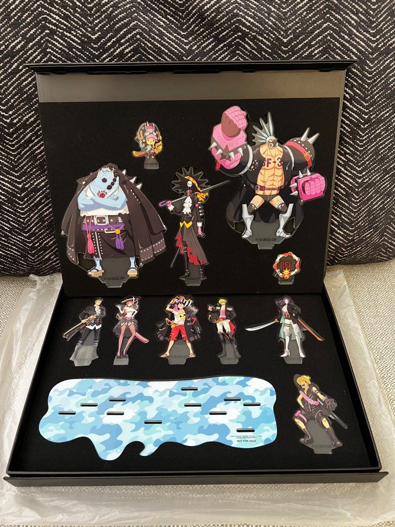 One Piece Film Red Acrylic Stand and badge limited merchandise, Hobbies ...