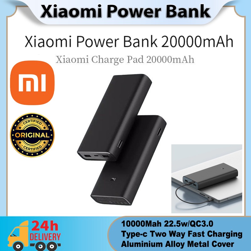 Original XIAOMI Power bank 20000mah/50w Portable laptop charger/ Two-way Type-c fast charging ...