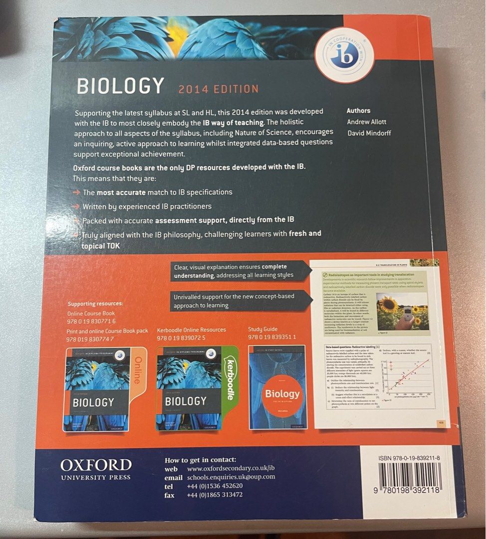 Oxford IB Biology Textbook, Hobbies & Toys, Books & Magazines ...