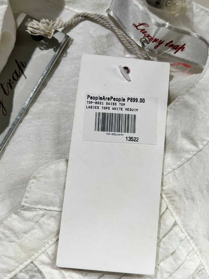 PAP White Blouse, Women's Fashion, Tops, Blouses on Carousell