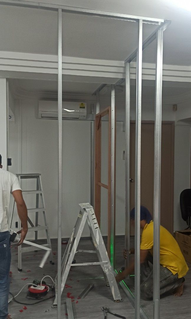 Partition wall & False Ceiling / L- Box /Cove Light / Light holder ...