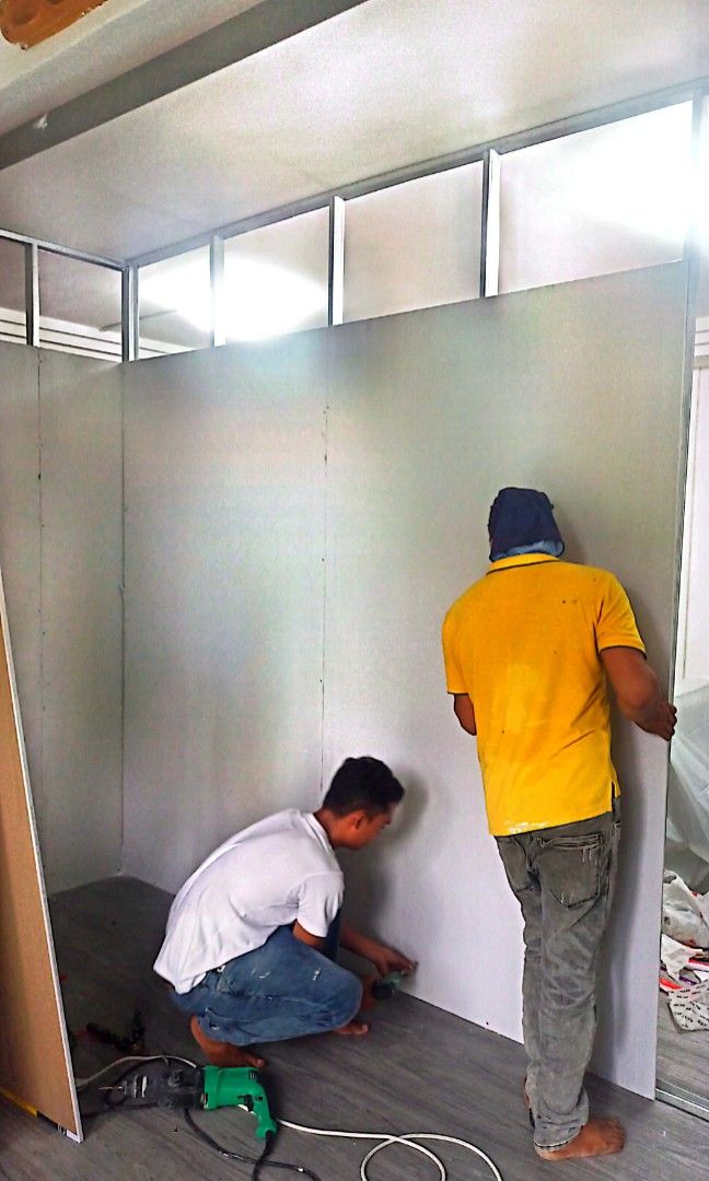 Partition wall & False Ceiling / L- Box /Cove Light / Light holder ...