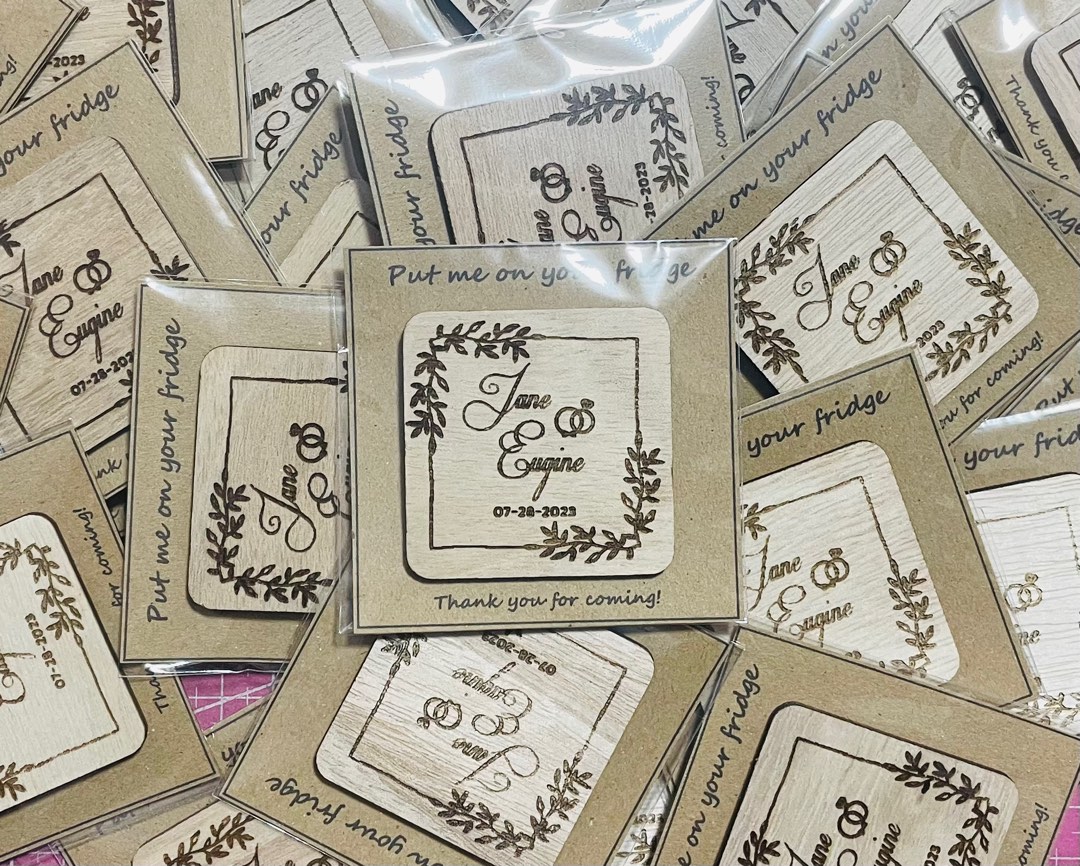 Personalized Wooden Ref Magnet, Hobbies & Toys, Stationary & Craft ...