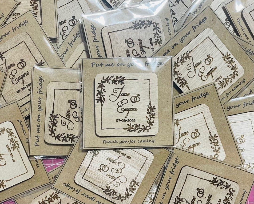 Personalized Wooden Ref Magnet, Hobbies & Toys, Stationary & Craft ...