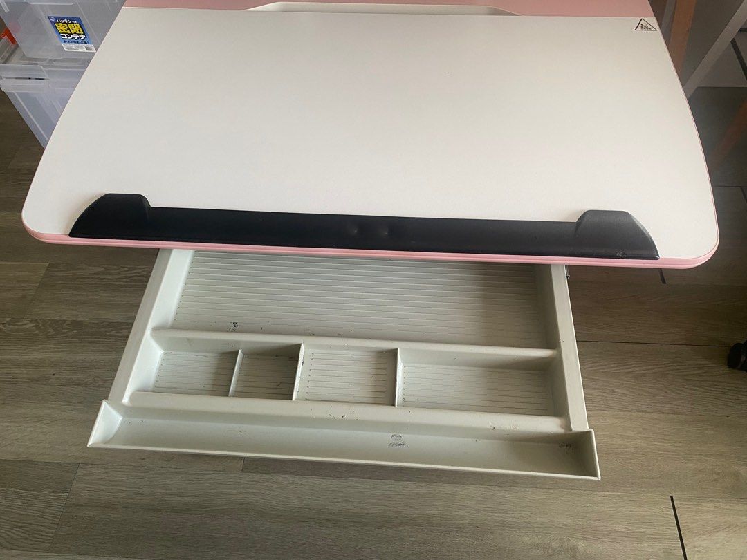 Children Study Table, Study Desk For Kids Tiltable Tabletop, Pink ...