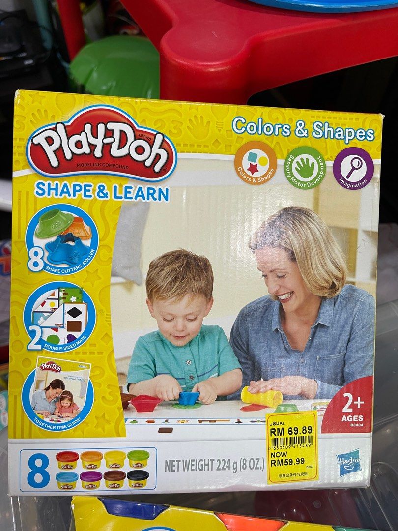 Playdoh shapes and learn, Hobbies & Toys, Toys & Games on Carousell