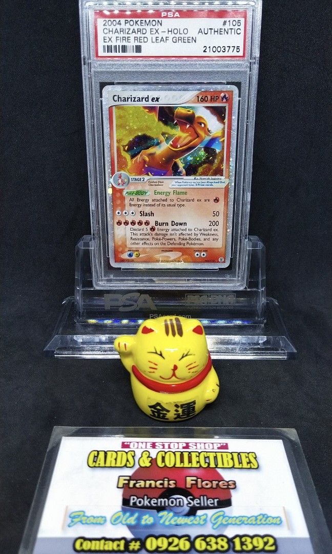 Pokemon Card - PSA (AUTHENTIC) CHARIZARD EX #105 - HOLO (EX FIRE RED ...