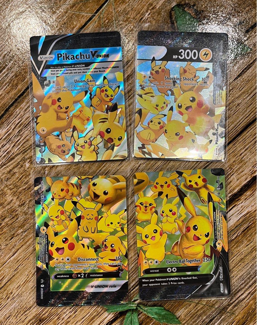 Pokemon cards, pikachu, v union, celebration, 25th anniversary, Hobbies ...