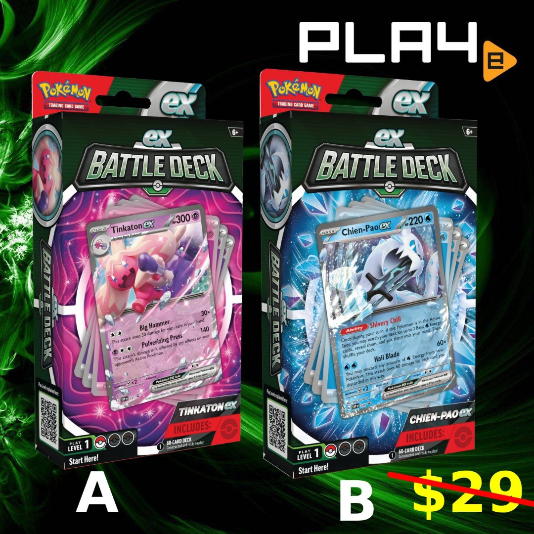 Pokemon EX Battle Deck - Tinkaton EX/ Chien-Pao EX Brand New, Hobbies ...