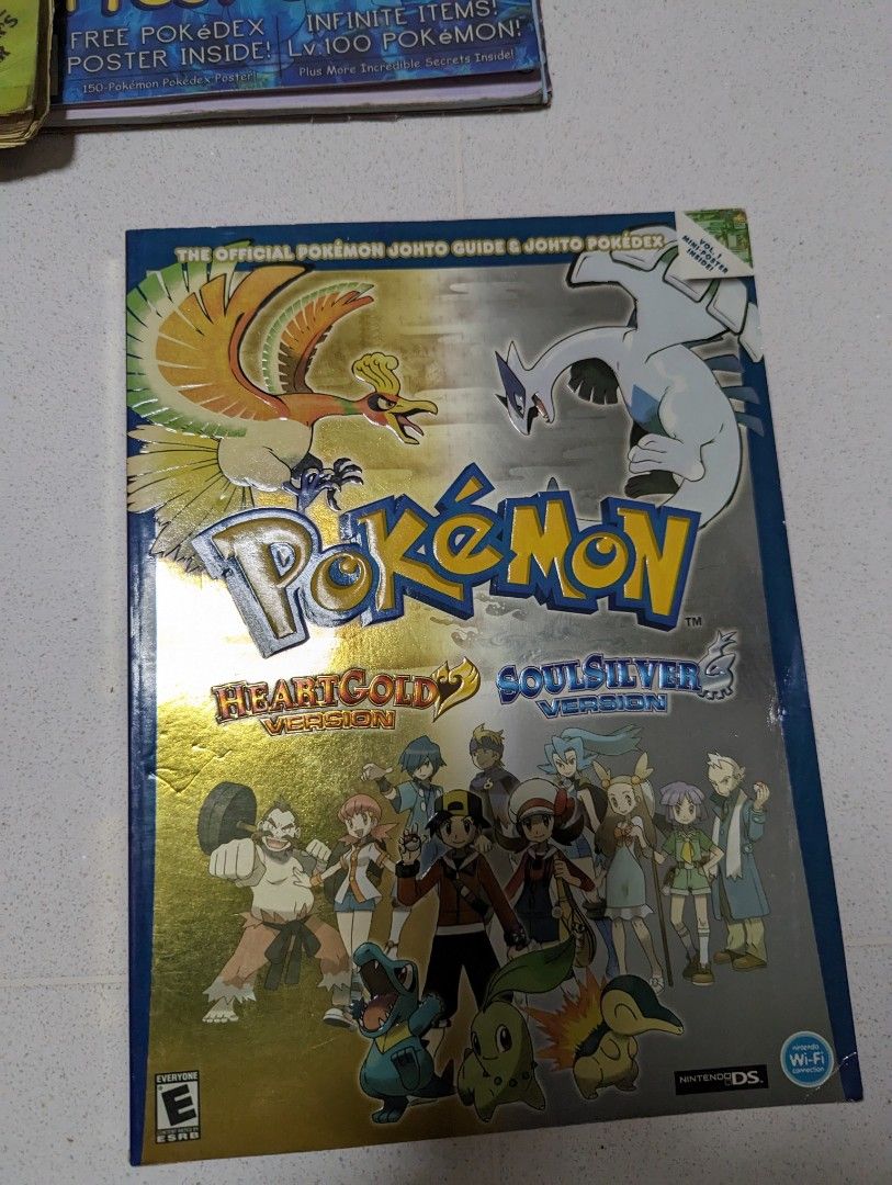 Pokemon game guide book strategy gold silver HeartGold SoulSilver leaf ...