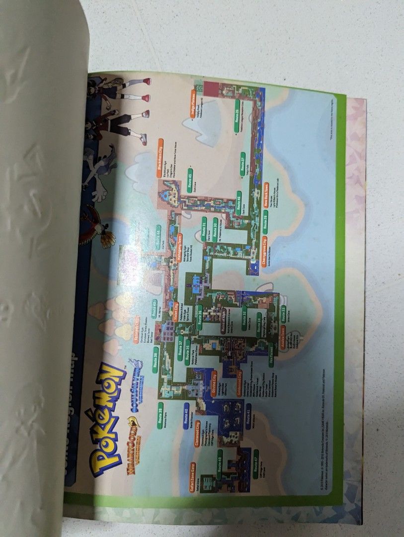 Pokemon game guide book strategy gold silver HeartGold SoulSilver leaf ...