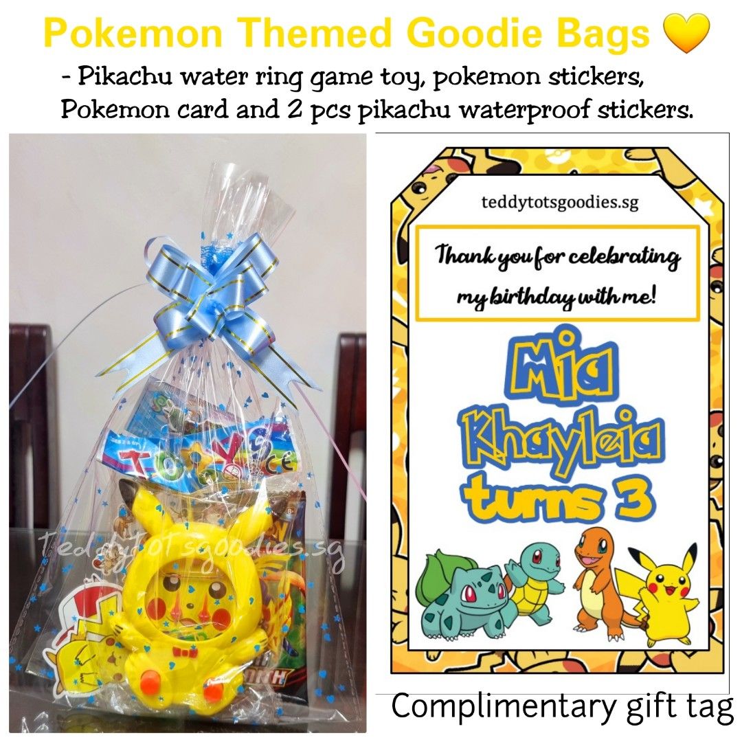 Pokemon Goodie Bag | Pikachu | Kids birthday party favors return gifts ...