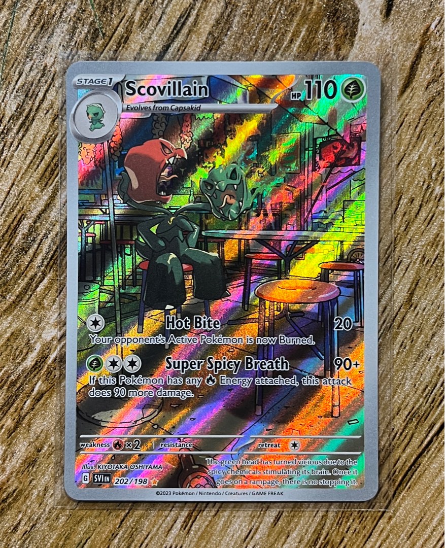Pokémon cards, scovillain, illustration rare, scarlet and violet ...