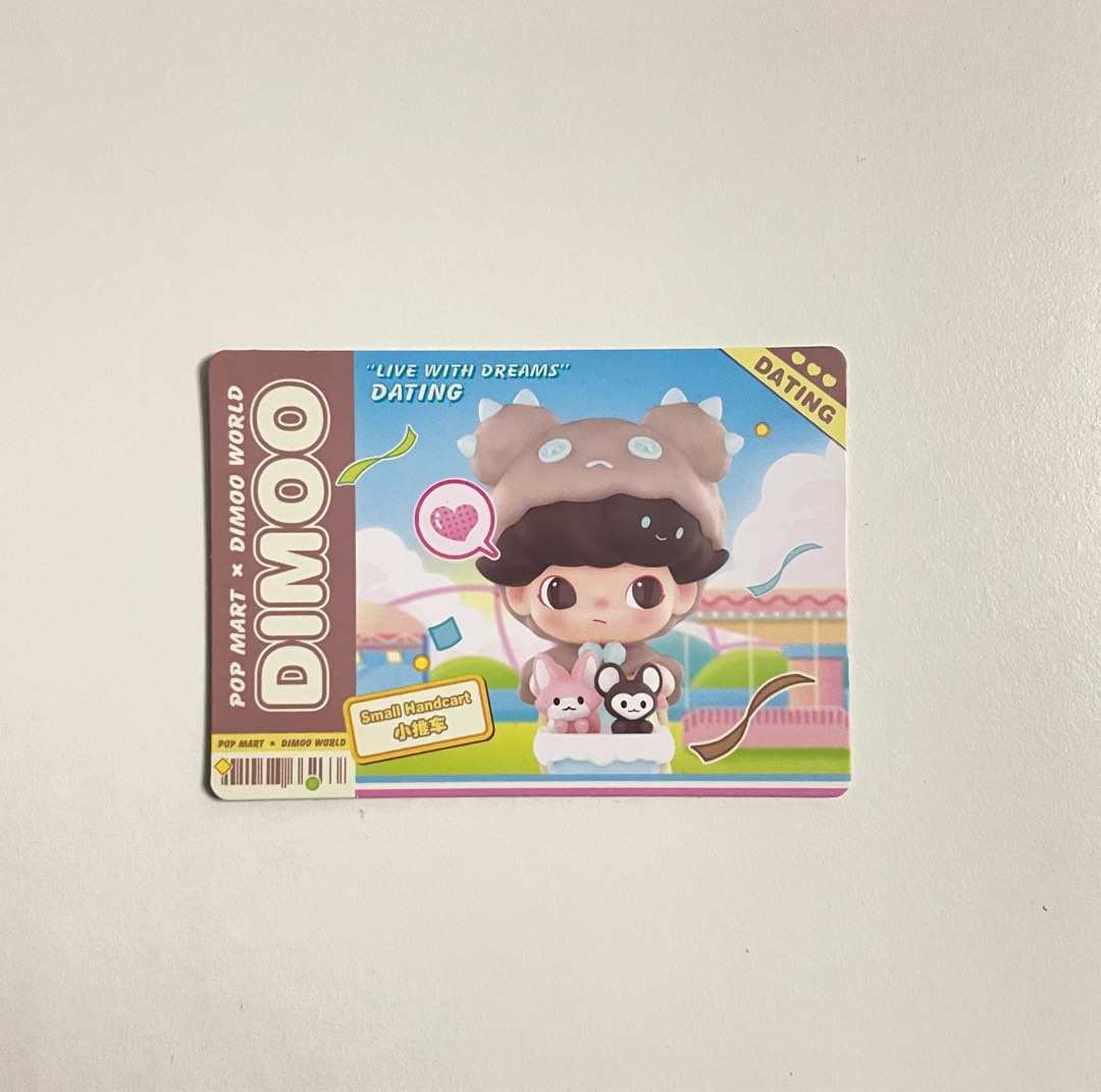 POP MART dimoo dating series small hand cart, Hobbies & Toys, Toys ...