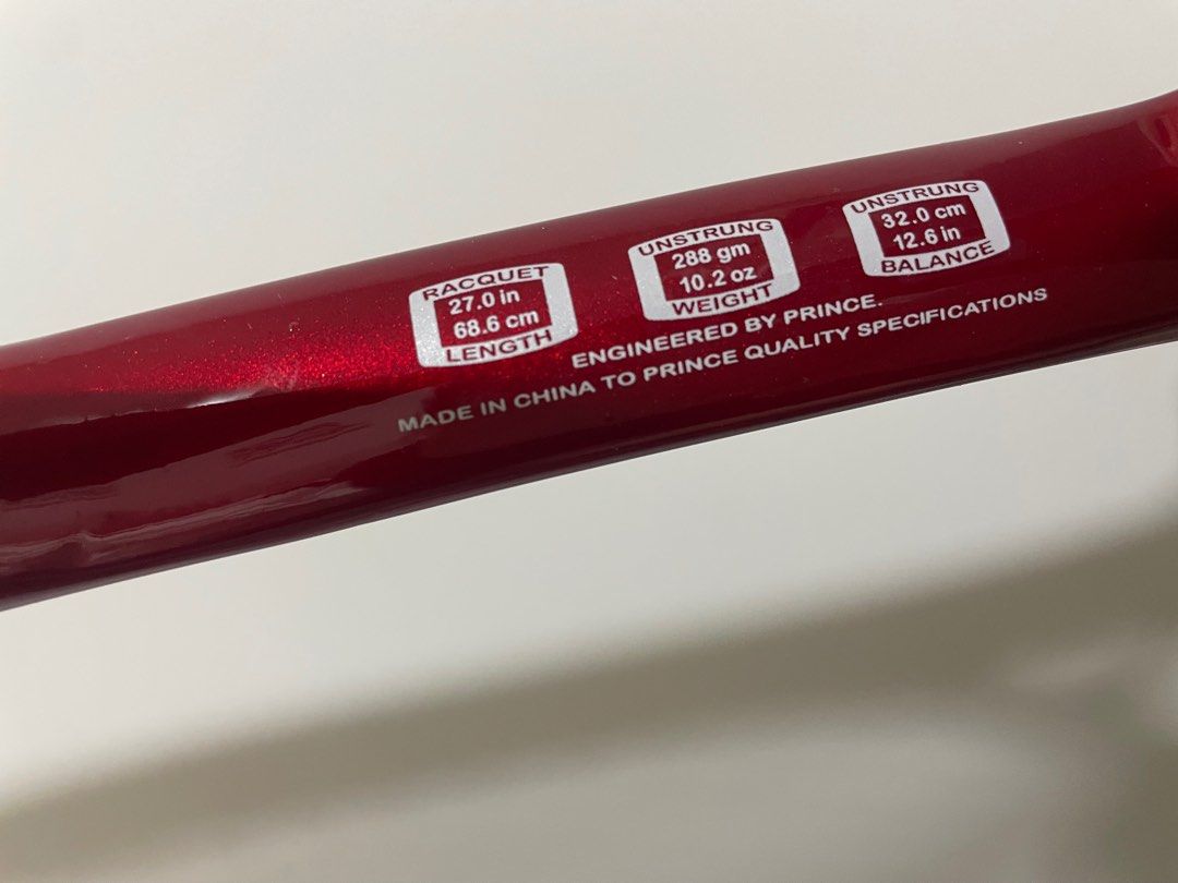 Prince Tennis Racket - Reflect Ti, Sports Equipment, Sports & Games ...