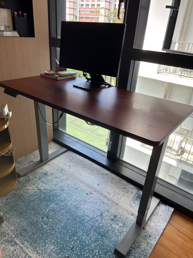 Programmable adjustable electric study table, Furniture & Home Living ...