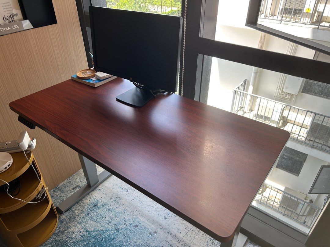 Programmable adjustable electric study table, Furniture & Home Living ...