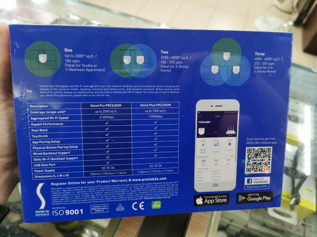 Prolink Xtend Pro Mesh WiFi System, Computers & Tech, Parts ...