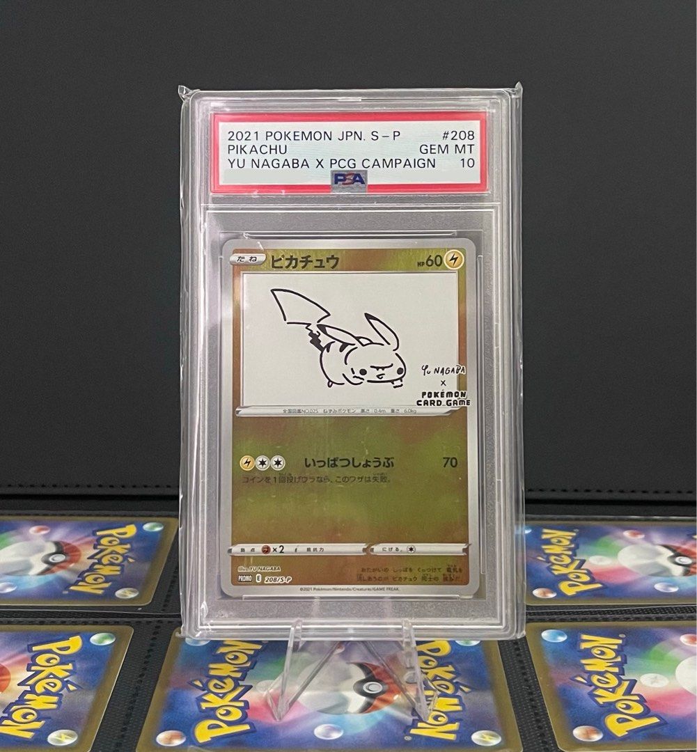 [PSA 10] YU NAGABA X POKÉMON PIKACHU PROMO S-P #208, Hobbies & Toys, Toys & Games on Carousell