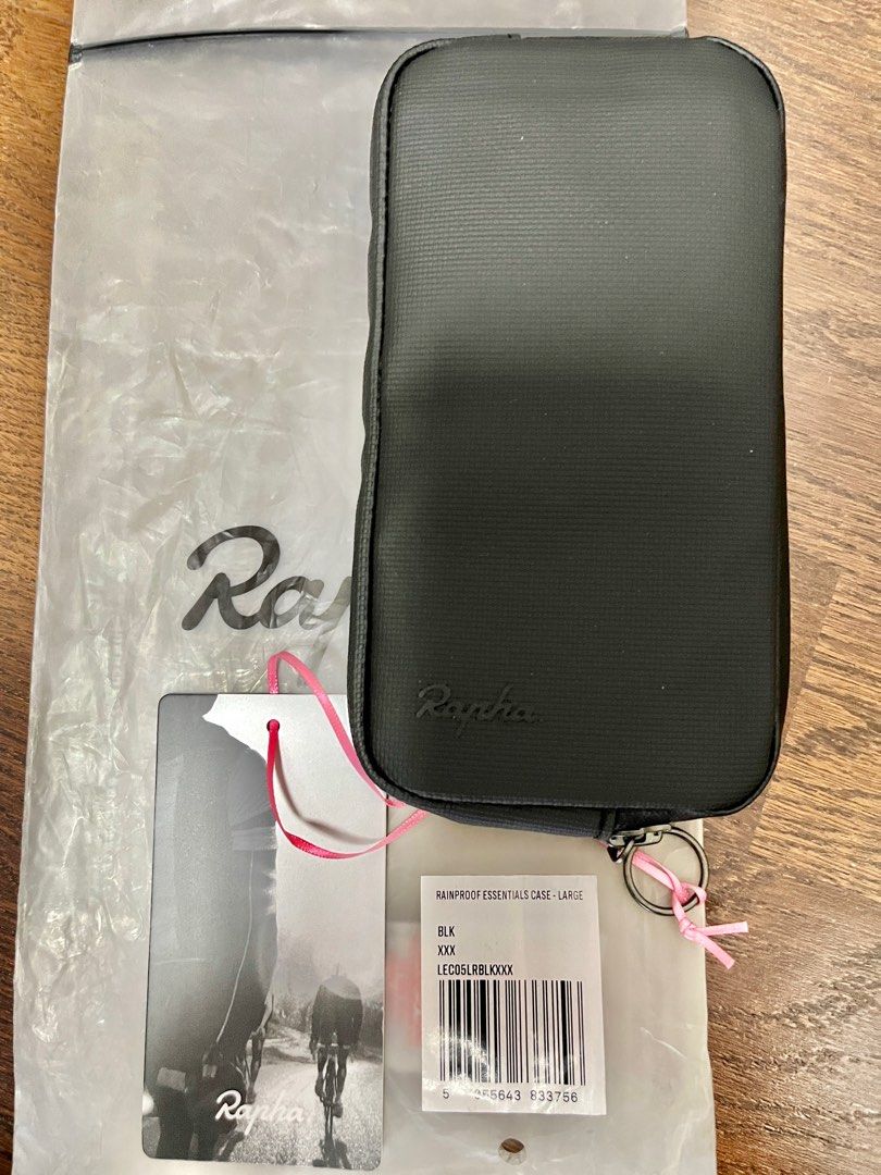 RAPHA BLACK RAINPROOF ESSENTIALS CASE - LARGE, Women's Fashion, Bags & Wallets, Wallets & Card ...
