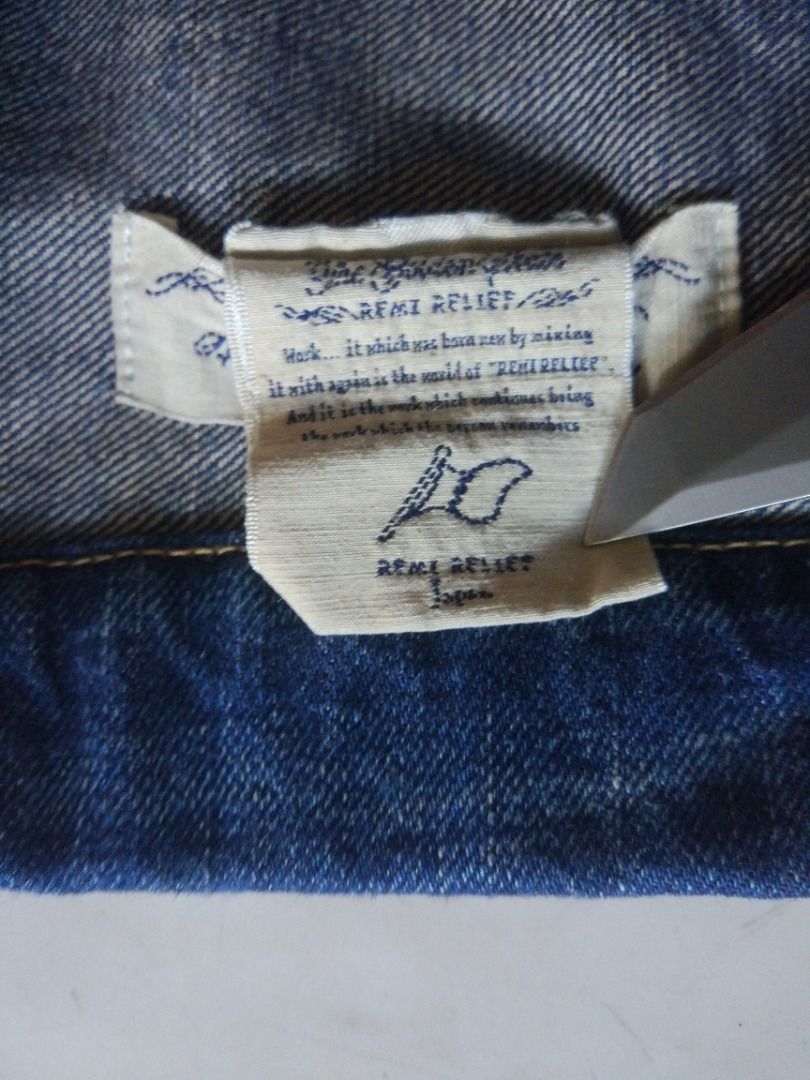 Remi Relief Japan Type 1 Denim Jacket XL, Men's Fashion, Coats, Jackets ...