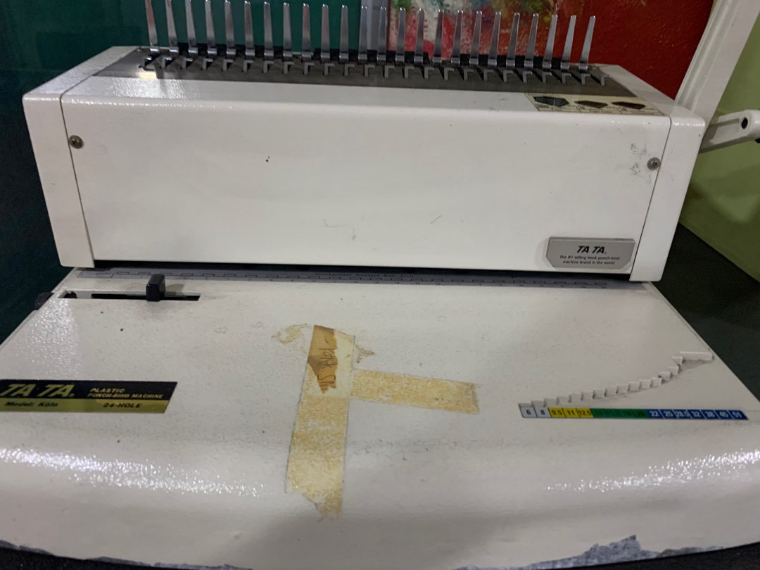 TATA KOLN Punch bind machine 24 holes ringbind on Carousell