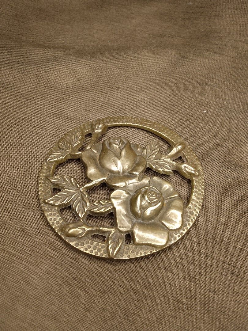 Rose brass Paperweight 3 inches diameter, Furniture & Home Living ...