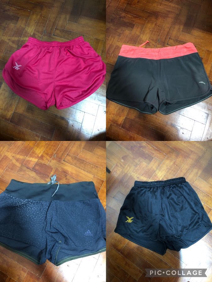Running shorts FBT, Adidas, Anta, Women's Fashion, Activewear on Carousell