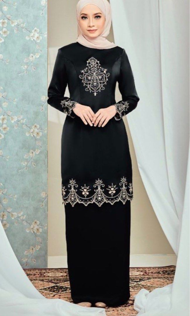 sahara hitam L leeyanarahman, Women's Fashion, Muslimah Fashion, Baju ...