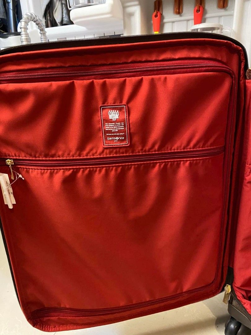 Samsonite Leather - Trimmed Suitcase Limited Edition - Medium, Hobbies ...