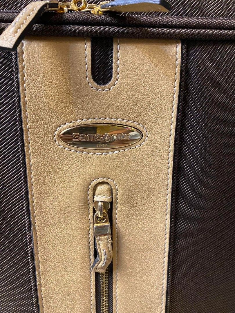 Samsonite Leather - Trimmed Suitcase Limited Edition - Medium, Hobbies ...