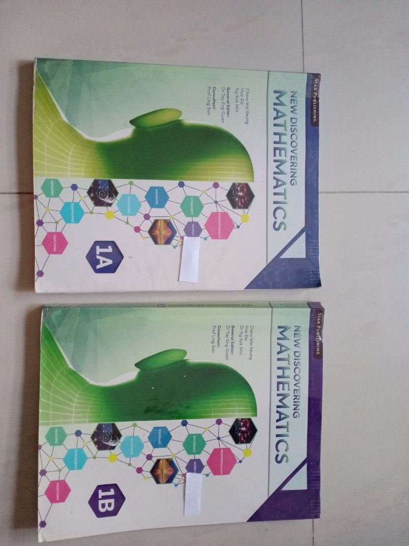 Secondary 1 Math Textbook 1A &1B, Hobbies & Toys, Books & Magazines ...