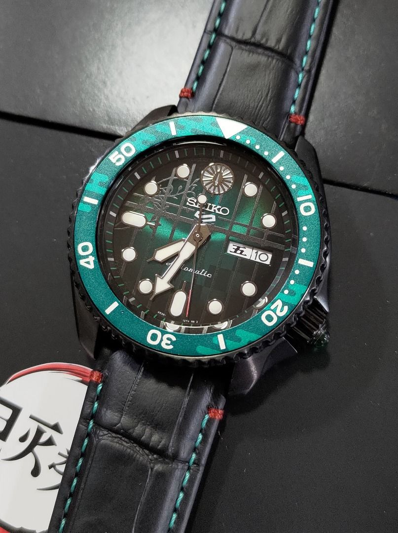 Seiko 5 Sports 5仔 x 鬼滅之刃 灶門炭治郎 機械手錶 SRPJ23K1 限量500 Demon Slayer Tanjiro ...