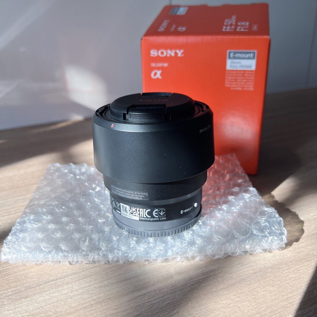SEL50F18F + 1 year warranty - Sony FE 50mm F1.8 lens, Photography, Lens ...