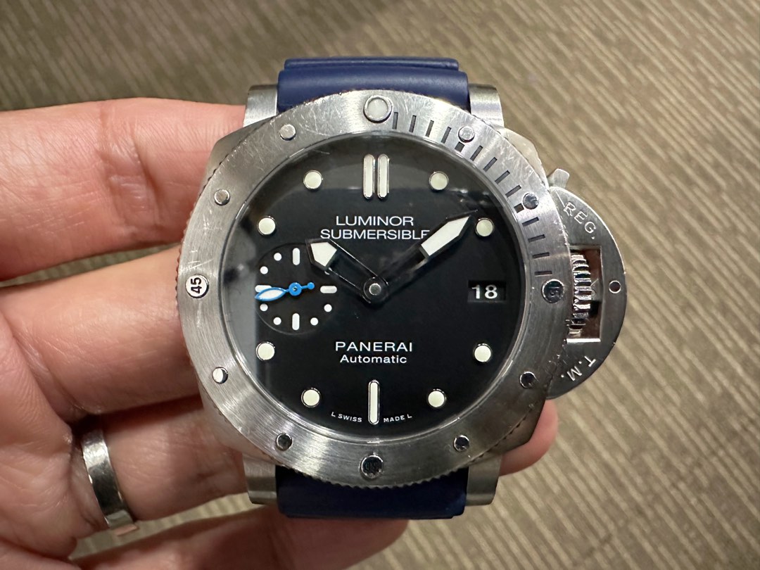 Sep 17 Unpolished Panerai Luminor Submersible 42 Automatic Pam 682 ...
