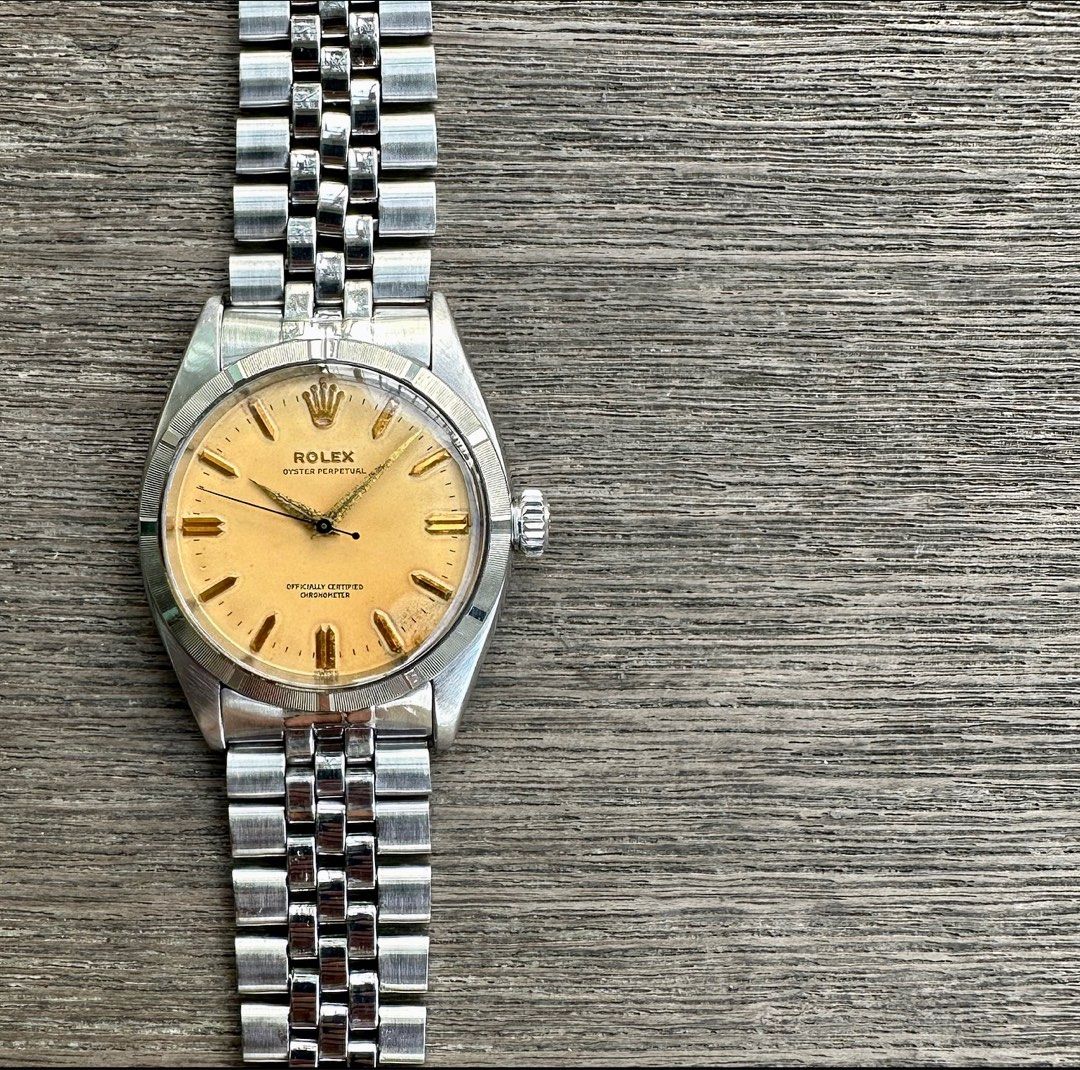 (Serviced/Rare box/Heavy patina) vintage Rolex Oyster Perpetual OP ref ...