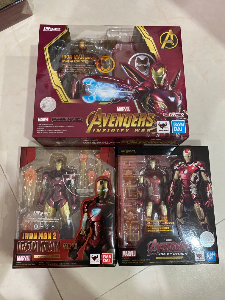 S.H.Figuarts shf Iron Man Bundle, Hobbies & Toys, Toys & Games on Carousell