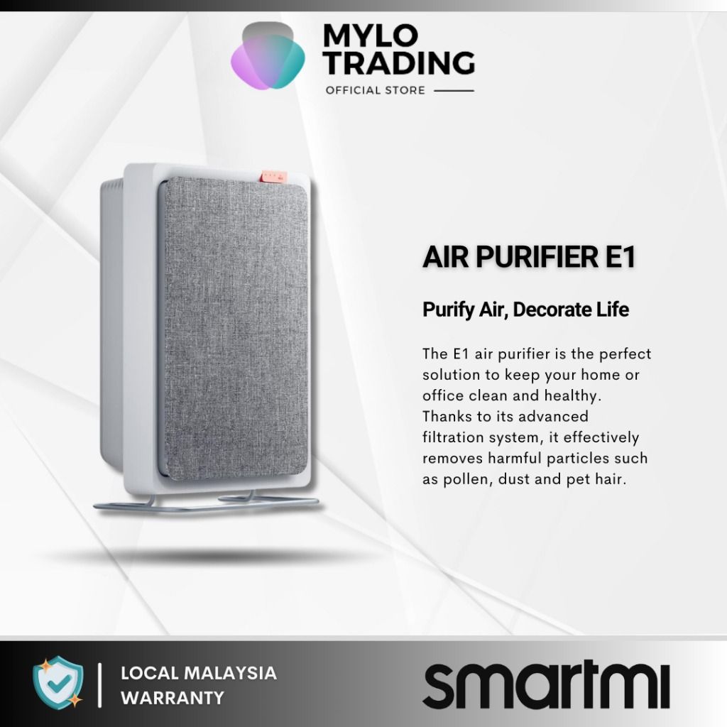 Smartmi Air Purifier E1 | Smart Control Wall-mounted Floor HEPA filter ...